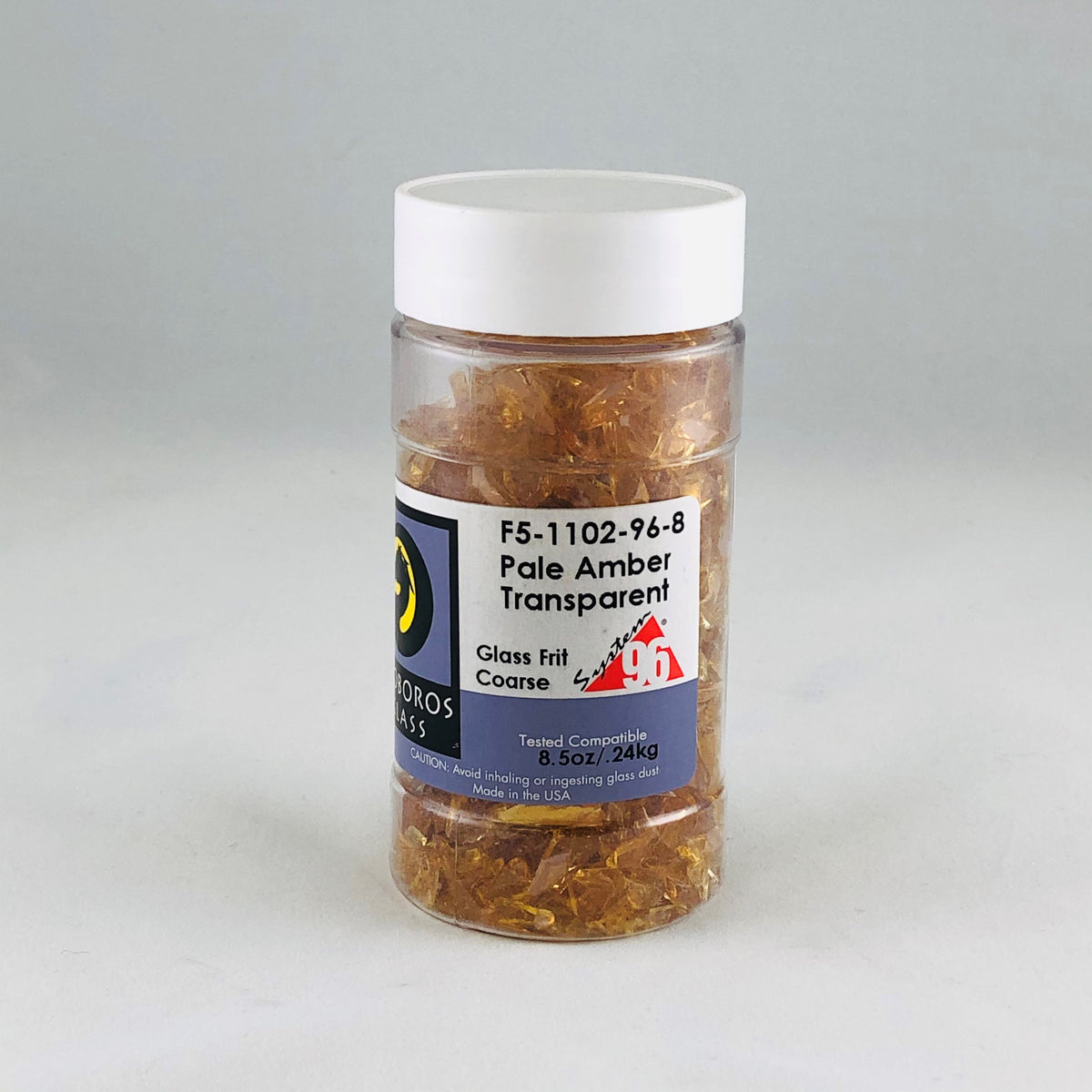 Frit, Pale Amber Transparent, 1102-96-8 – Grand River Glassworks